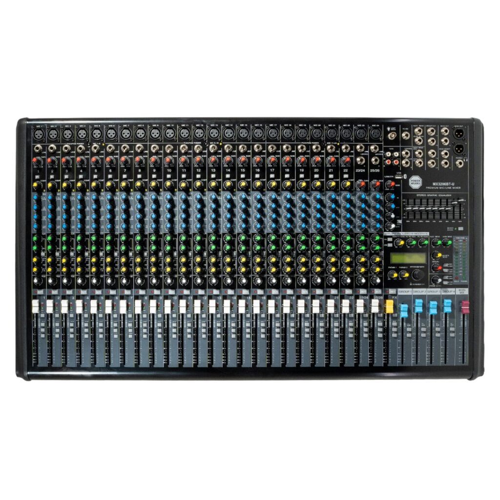 PowerWorks MX3206BT-U Analogue Mixer - ProAudio