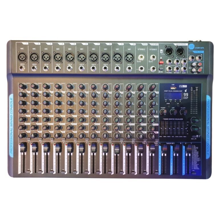 PowerWorks X12BT-UFX 12-Channel Mixer with DSP - ProAudio