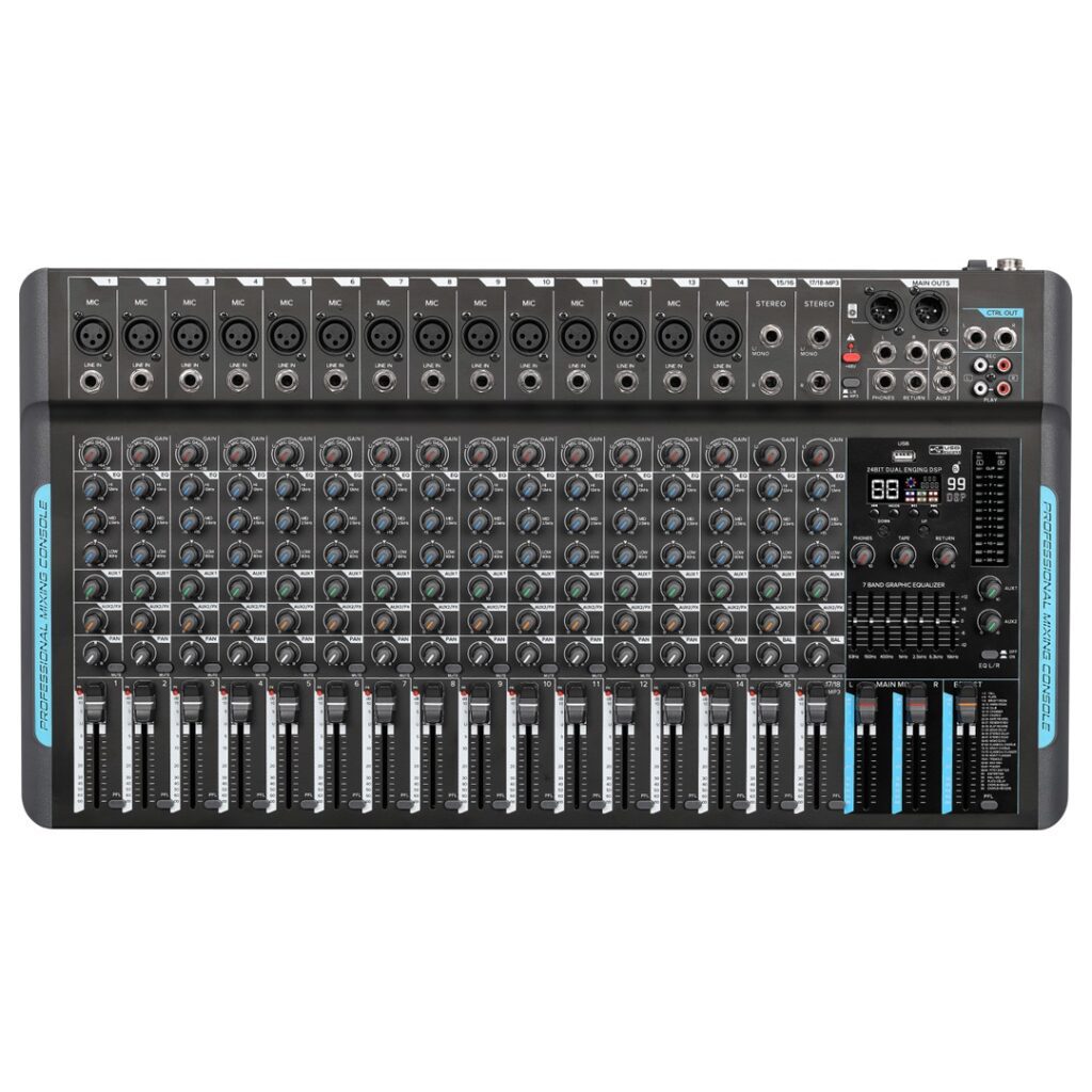 PowerWorks X16BT-UFX 16-Channel Mixer with DSP - ProAudio