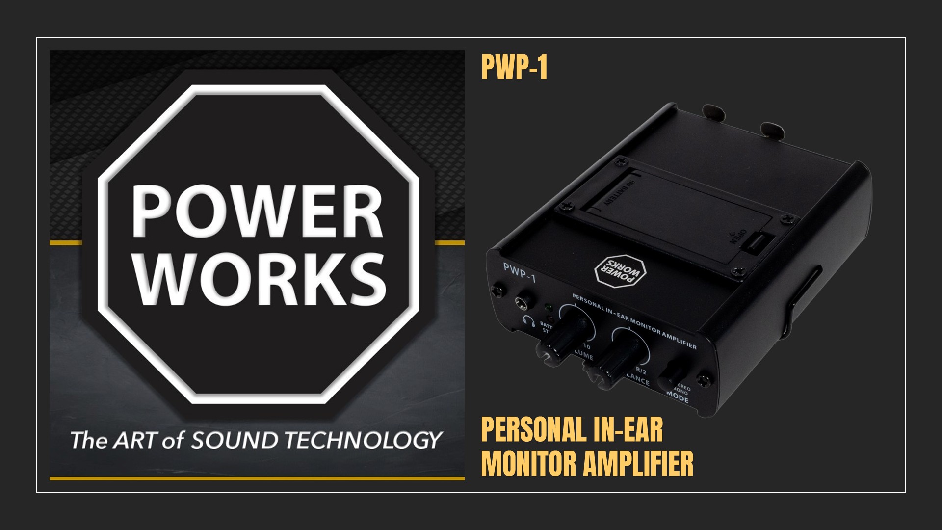 Power Works PWP-1-The Ultimate Personal In-Ear Monitor Amplifier - ProAudio