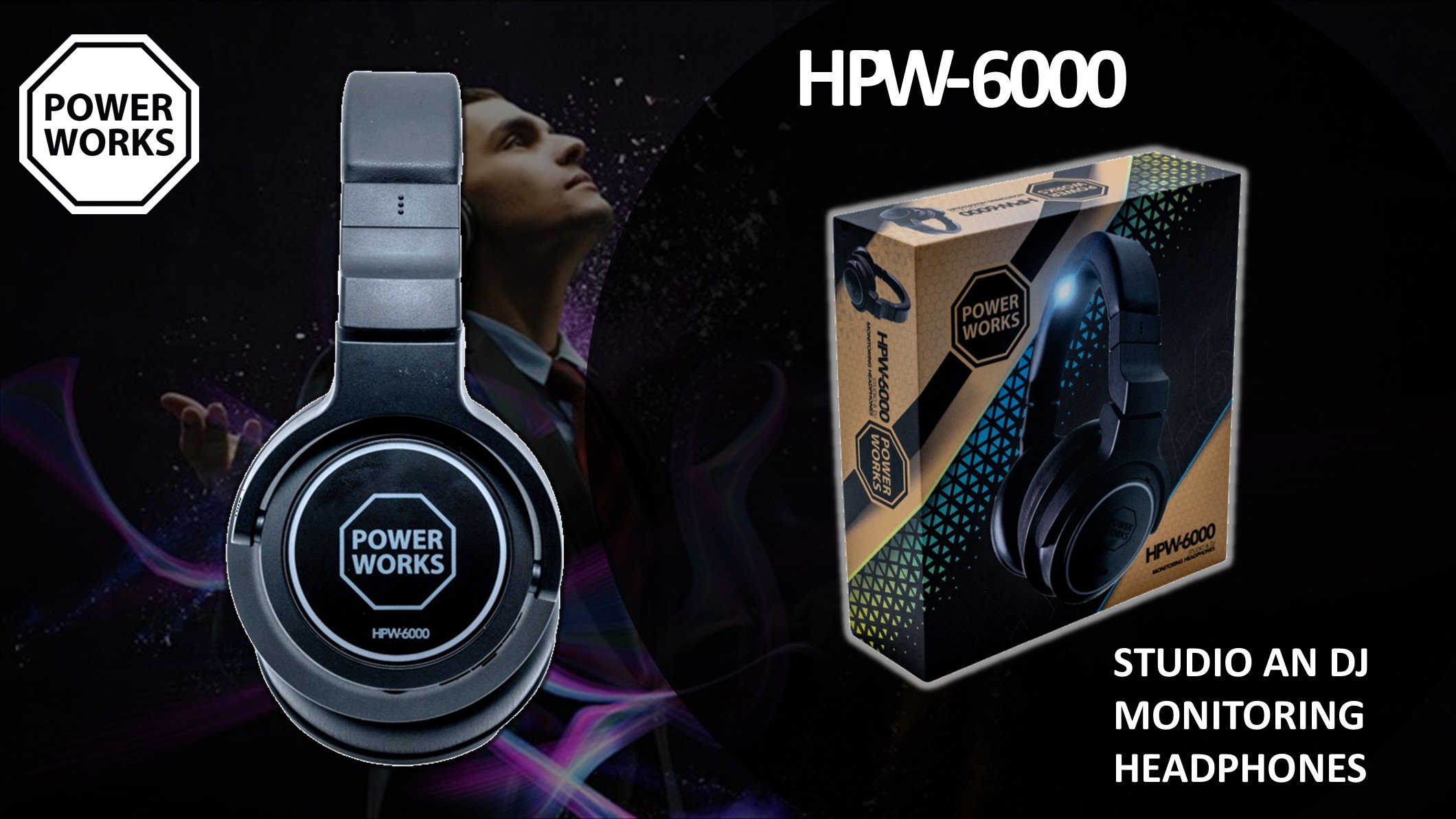 PowerWorks HPW‑6000 Headphones - Unleashing the Power - ProAudio