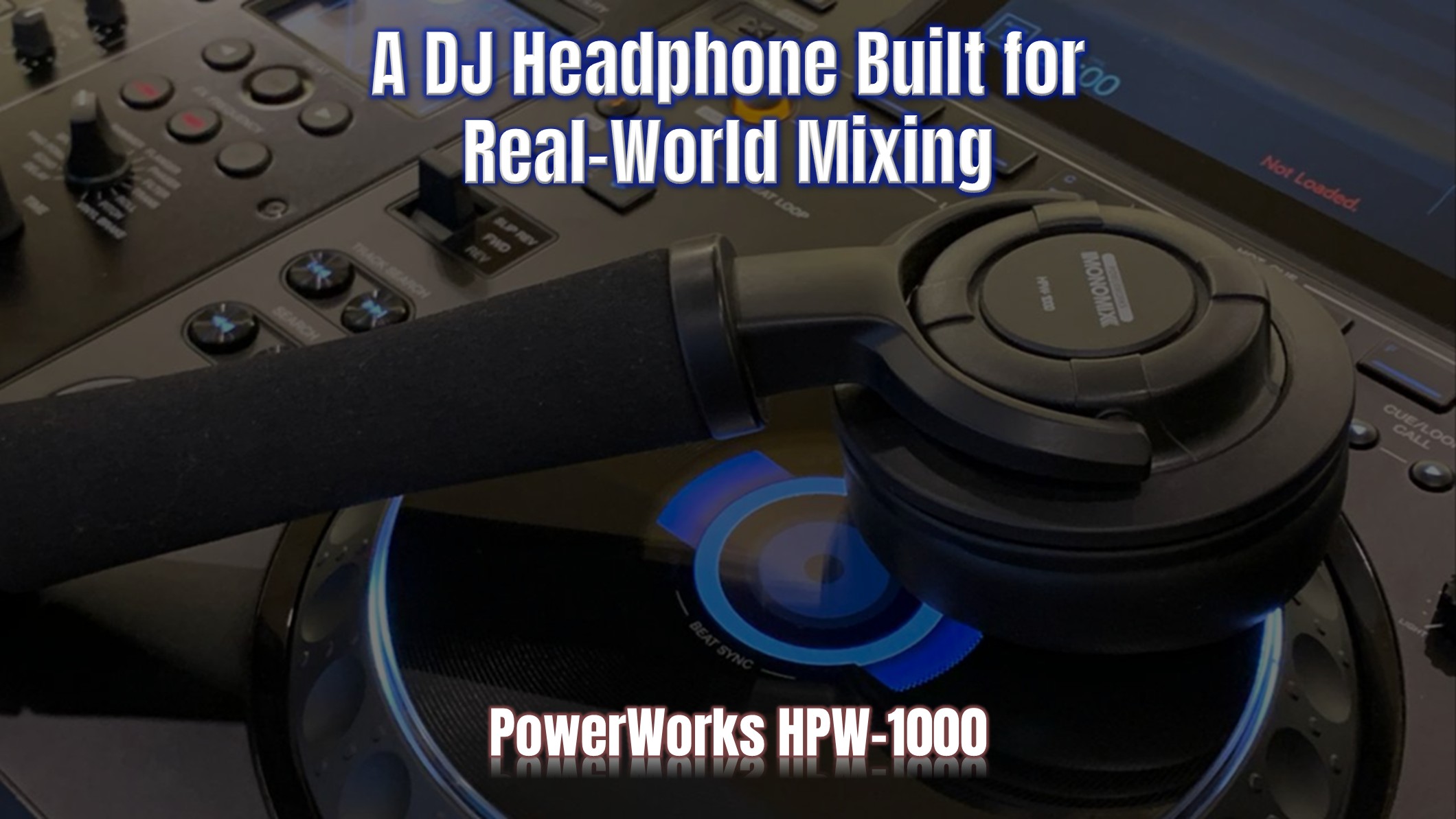 PowerWorks HPW-1000 Mono Hand-Held DJ Headphone for Real-World Mixing ...