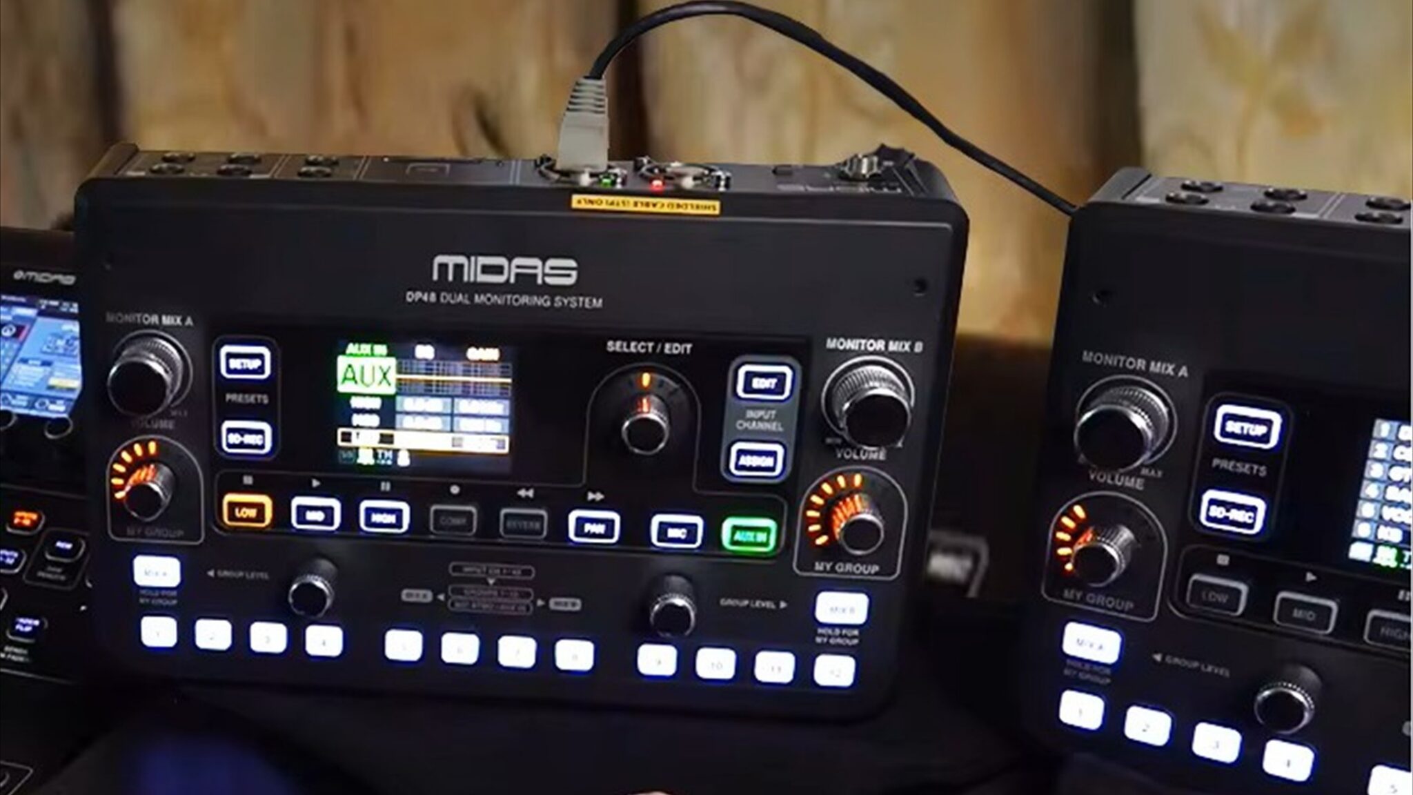Midas DP48 Personal Monitor Mixer for Professional Stage Monitoring ...